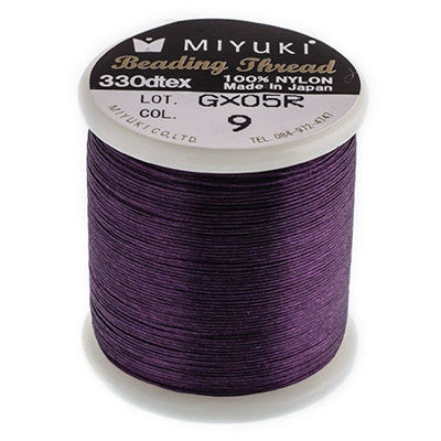 Miyuki Dark Purple Thread | Purple Sewing Thread - 50 Meters
