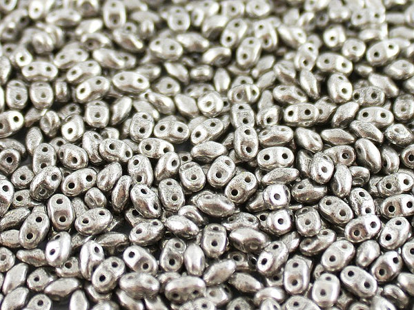 MiniDuo Beads, Jet Silver Pastel, MSD2398-81002, 8 grams