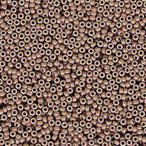 Miyuki 15 Round Seed Bead, 15-4455, Duracoat Dyed Opaque Beige, 8 gram