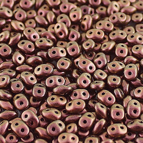 Superduo, Polychrome Dark Rose, SD2398-94100, 50 grams